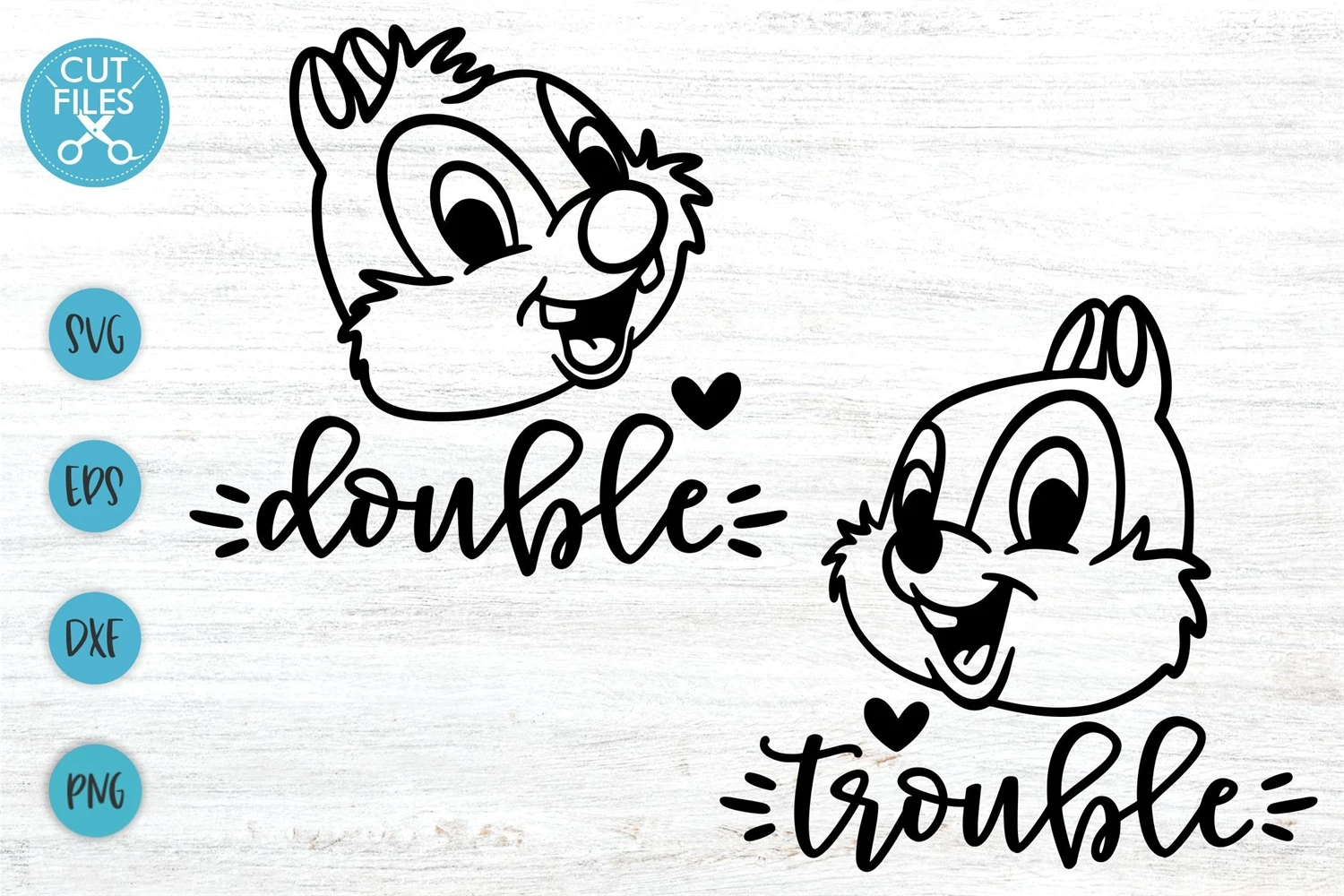 Double Trouble Svg,Trouble Svg,Best Friends Svg,Disney Svg | Designful ...